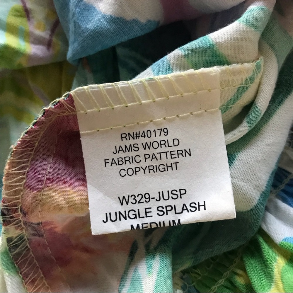 Jams World Hattie Jungle Splash Tiered Sun Dress Size… - Gem